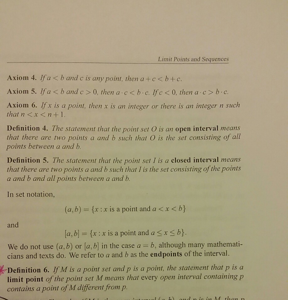 Solved Limit Points and Sequences Definition 8. If each of A | Chegg.com