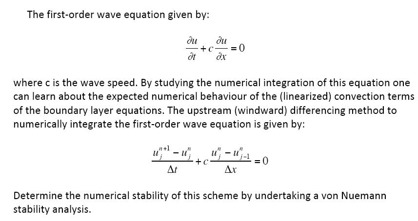 The first-order wave equation given by: where c is | Chegg.com