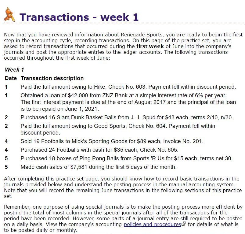Solved Transactions week 1 Now that you have reviewed | Chegg.com