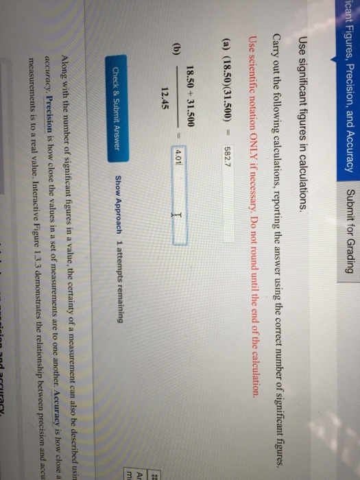 Solved Use significant figures in calculations. Carry out | Chegg.com