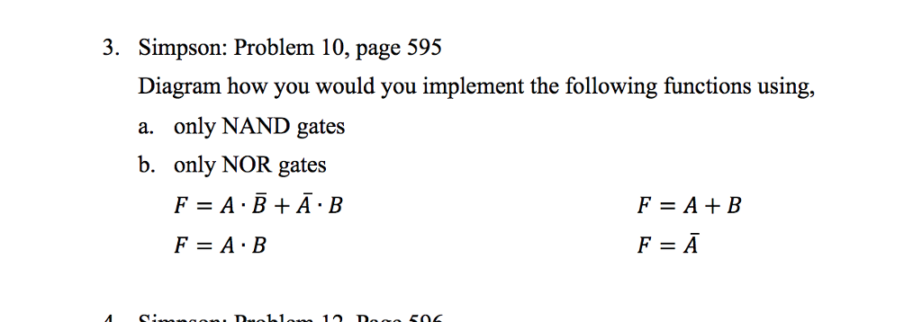 Solved 3. Simpson: Problem 10, page 595 Diagram how you | Chegg.com