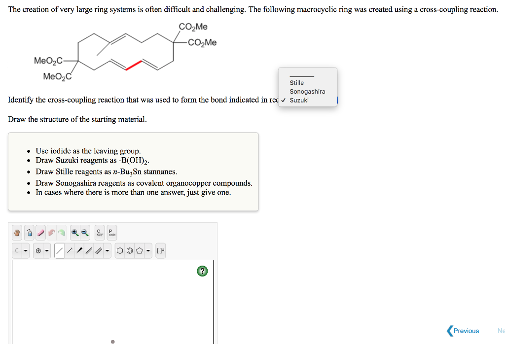 Solved The following macrocyclie CO2Me CO2Me MeO2C MeO2 | Chegg.com