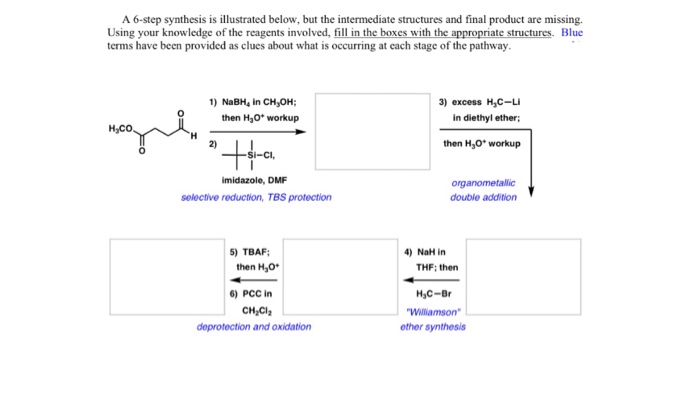 Solved A 6-stcp synthesis is illustrated below, but the | Chegg.com