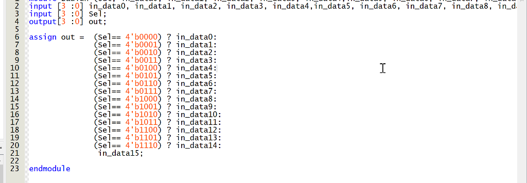 Solved 2 input [3 :0] in_data0, in_datal, in_data2, | Chegg.com