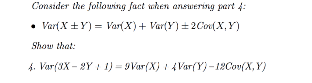Solved Consider the following fact when answering part 4: · | Chegg.com