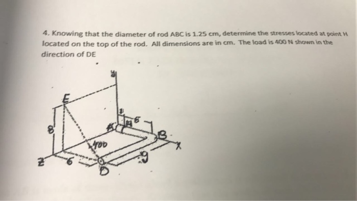 Solved Knowing that the diameter of rod ABC is 1.25 cm. | Chegg.com
