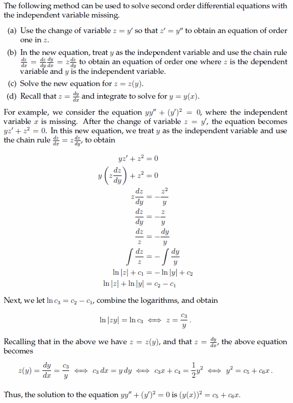 Solve the following second order differential | Chegg.com