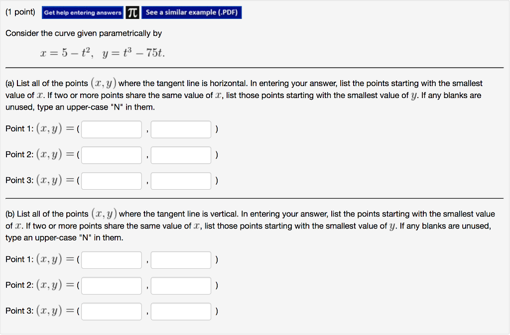 Solved Consider The Curve Given Parametrically By X 5