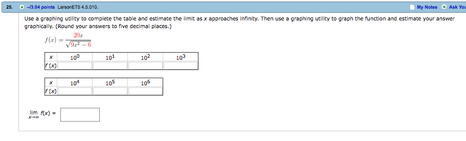 Solved Use A Graphing Utility To Complete The Table And Chegg solved-use-a-graphing-utility-to-complete-the-table-and-chegg