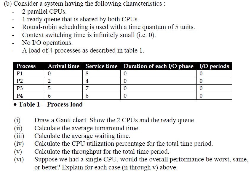 Solved Consider a system having the following | Chegg.com