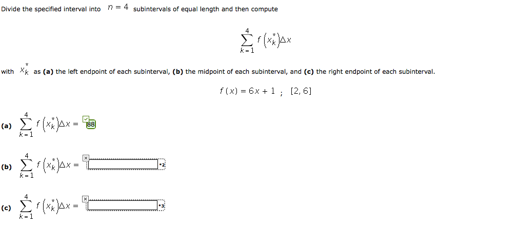 Solved Divide the specified interval into n4 subintervals of | Chegg.com