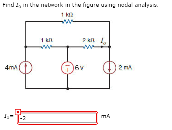 Solved Find I_0 in the network in the figure using nodal | Chegg.com