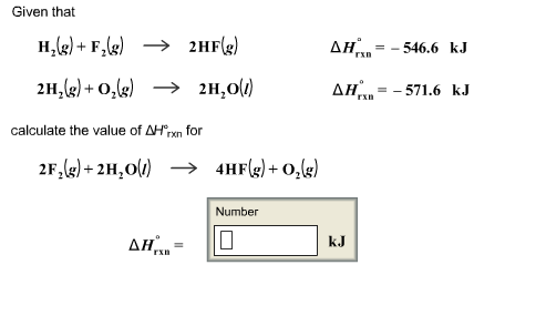Solved Given that calculate the value of Delta H degree rxn | Chegg.com