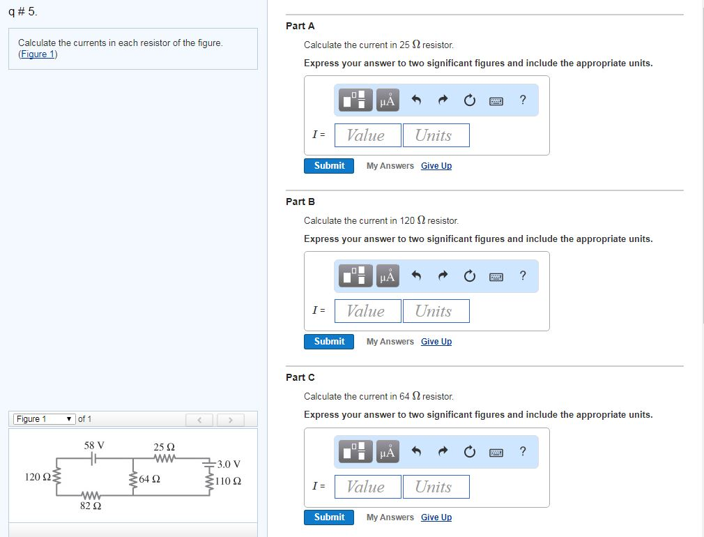 Solved Calculate the currents in each resistor of the | Chegg.com