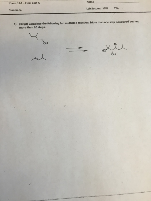 Solved Complete the following fun multistep reaction. More | Chegg.com