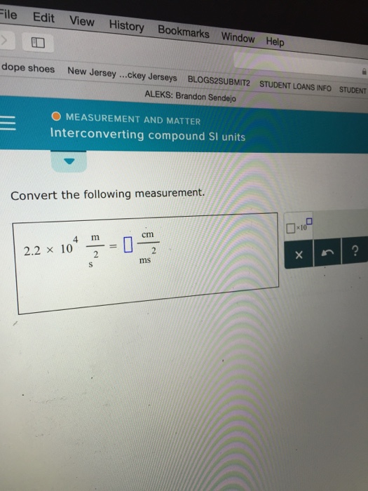 Solved Convert The Following Measurement 2 2 Times 10 4 Chegg