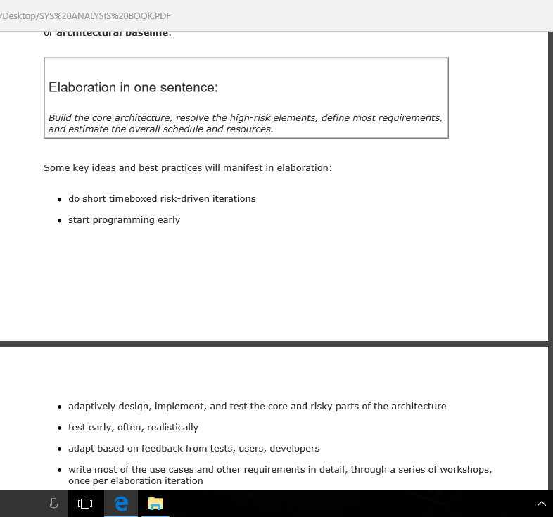 8.2. Process: Inception and Elaboration In UP terms | Chegg.com