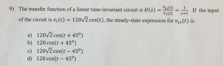 Solved The transfer function of a linear time-invariant | Chegg.com