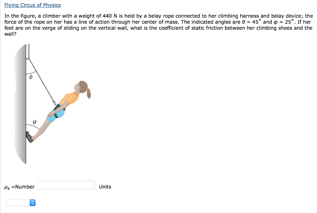 Solved Flying Circus of Physics In the figure, a climber | Chegg.com