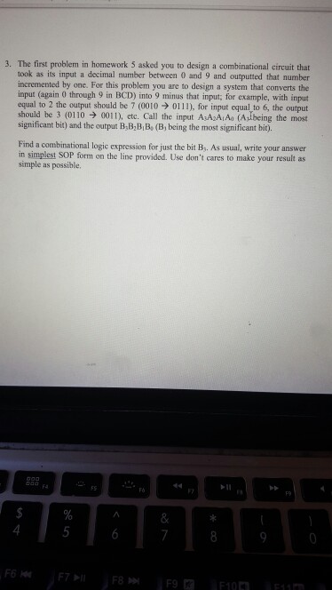 Solved 3. The first problem in homework 5 asked you to | Chegg.com