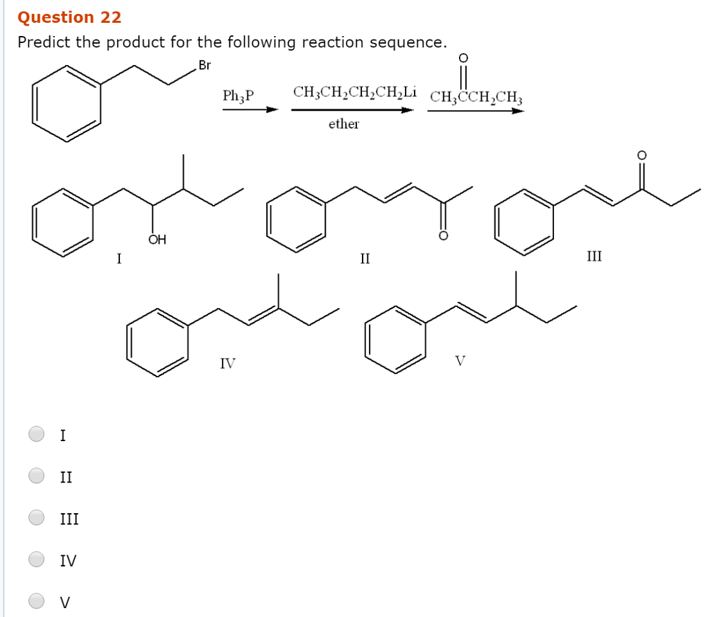 Solved Predict The Product For The Following Reaction
