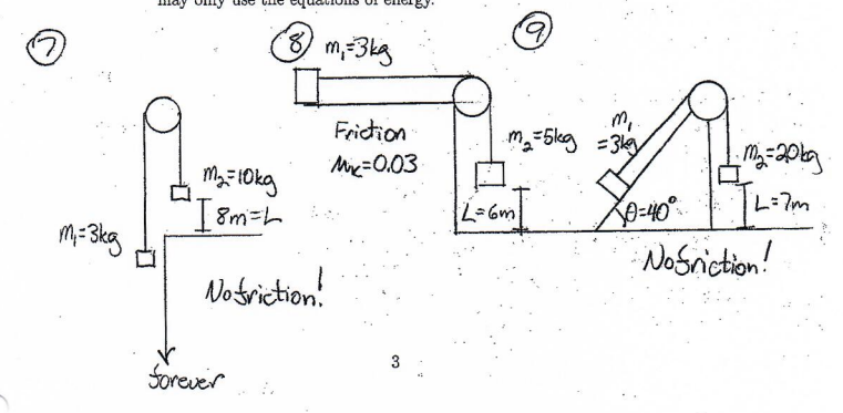 Solved Problems 7 through 9 - Atwood's Machine You have 3 | Chegg.com