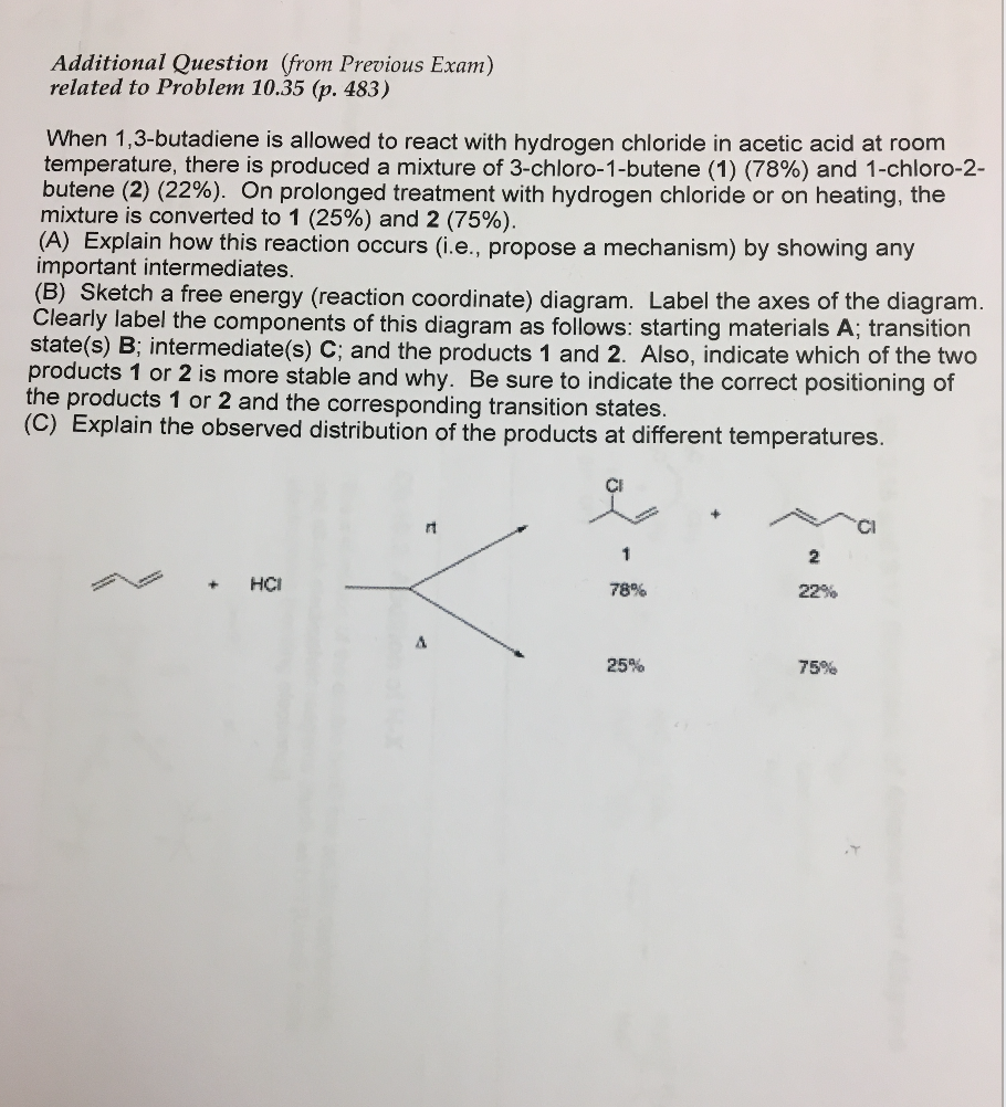 Solved When 1, 3-butadiene is allowed to react with hydrogen | Chegg.com