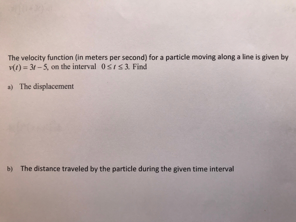 Solved The velocity function (in meters per second) for a | Chegg.com