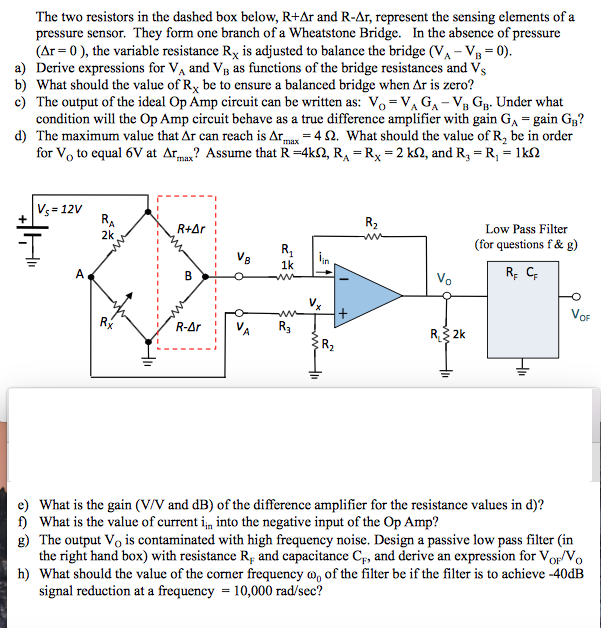 Solved The two resistors in the clashed box below, R + Delta | Chegg.com