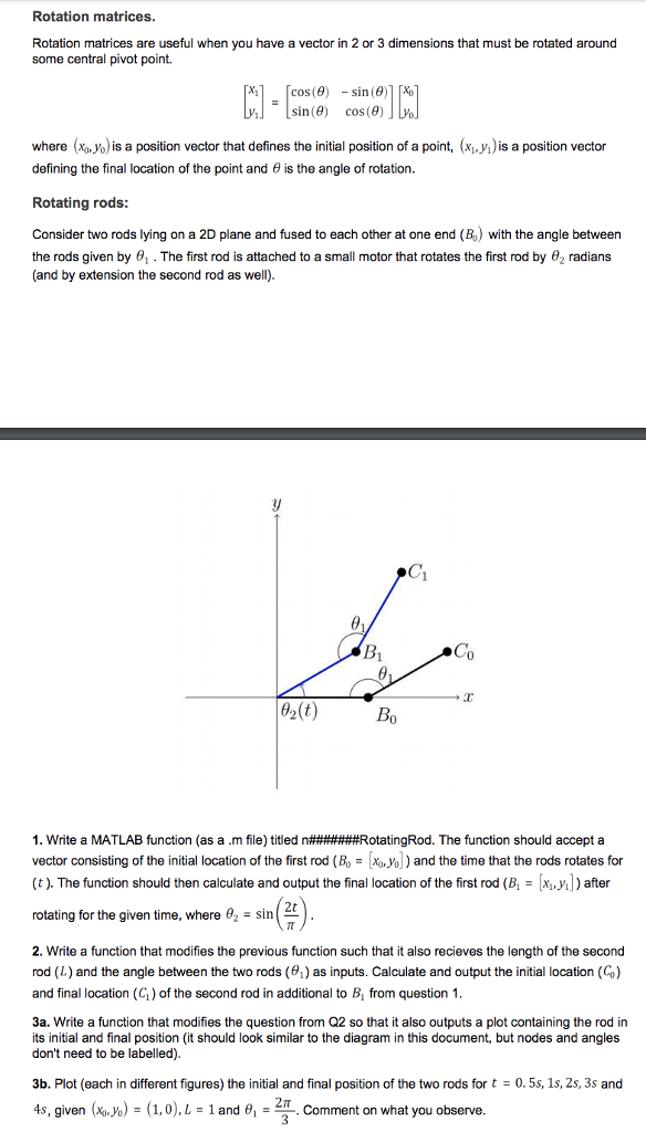 Solved Use matlab to complete the following excercies and | Chegg.com