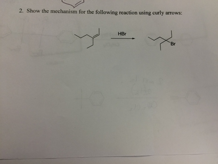 Solved Show the mechanism for the following reaction using | Chegg.com