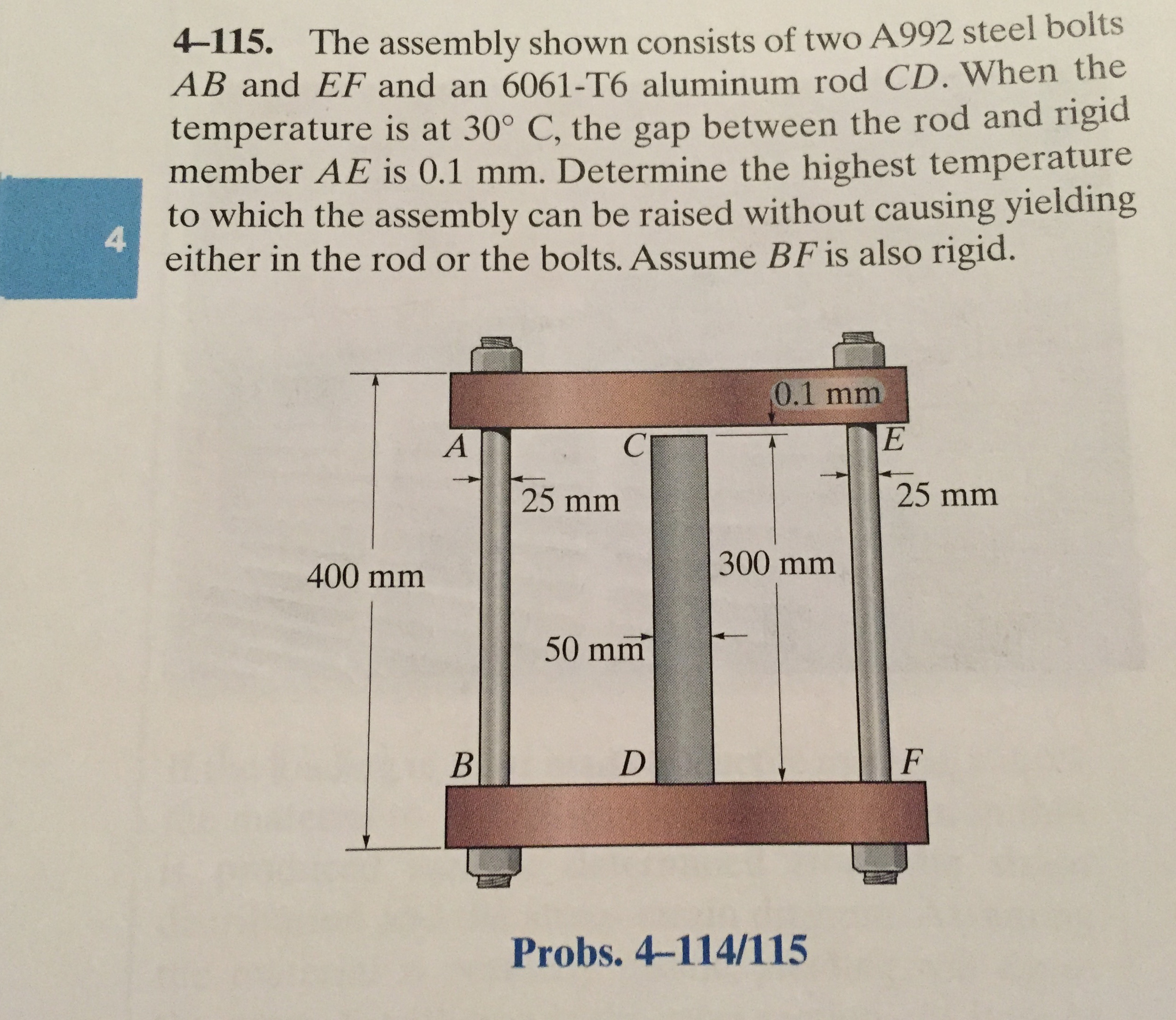 Solved The assembly shown consists of two A992 steel bolts | Chegg.com