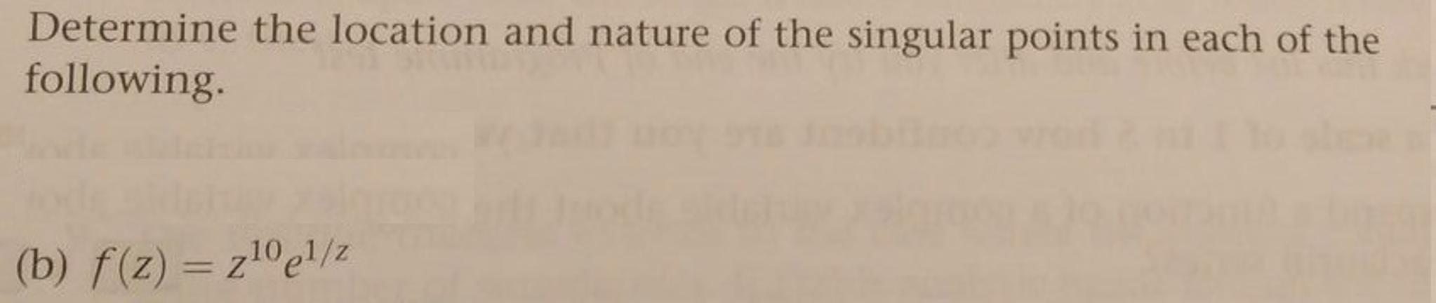 Solved Determine the location and nature of the singular | Chegg.com