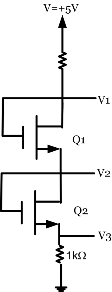 Solved For the below circuit, find the labeled node voltages | Chegg.com