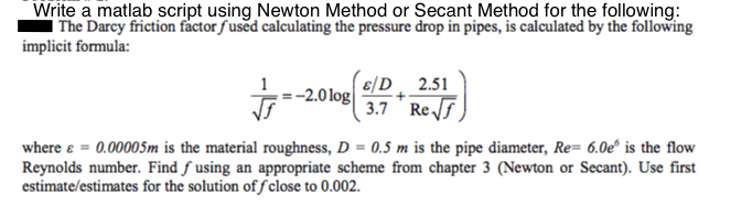 Solved Write a MATLAB script for the following question | Chegg.com