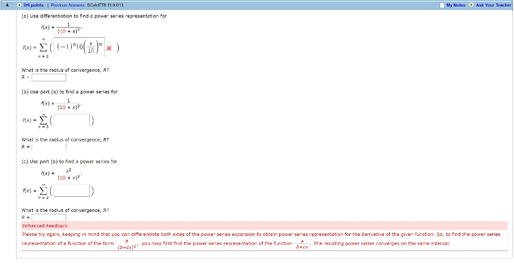 Solved Use differentiation to find a power series | Chegg.com