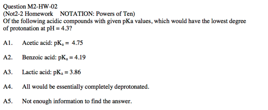 Solved Of the following acidic compounds with given pKa | Chegg.com