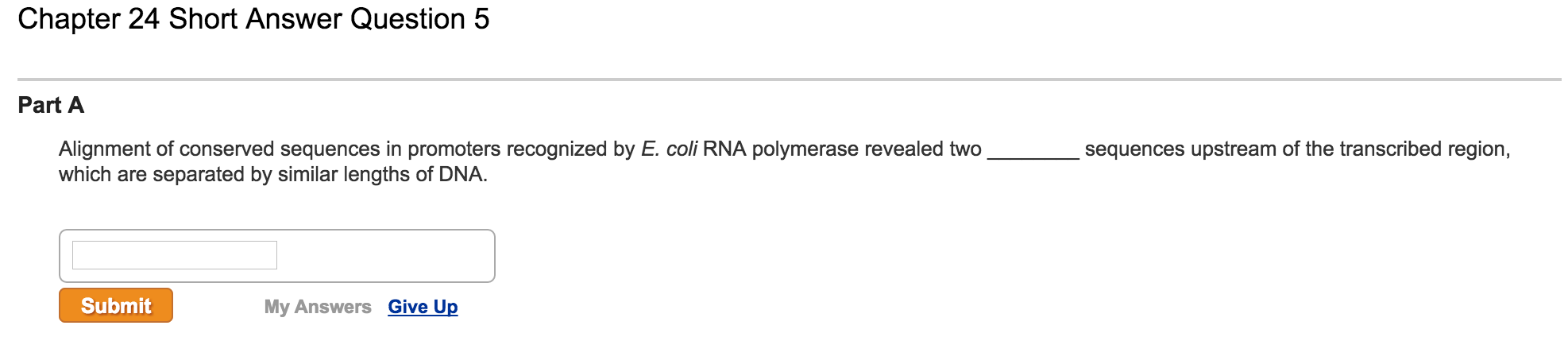 Solved Alignment of conserved sequences in promoters | Chegg.com