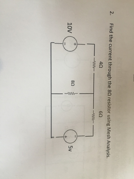 Solved Find the current through the 80 resistor using Mesh | Chegg.com