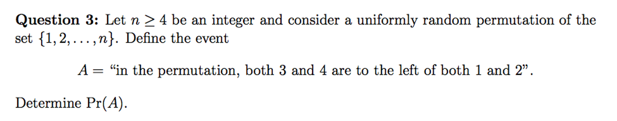 Solved Let n greaterthanorequalto 4 be an integer and | Chegg.com