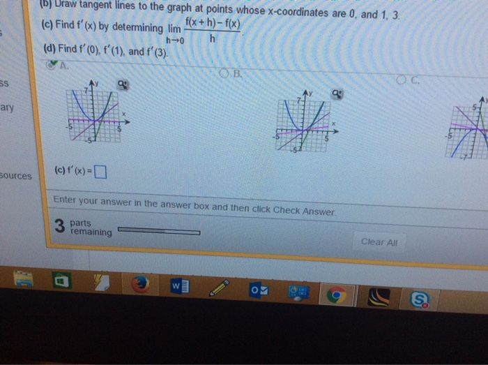 Solved Draw tangent lines to the graph at points whose | Chegg.com