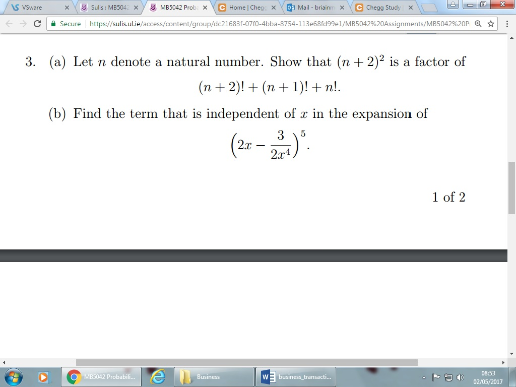 Let n denote a natural number. Show that (n + 2)^2 is | Chegg.com