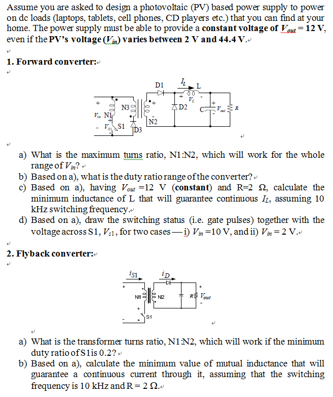 Solved Assume you are asked to design a photovoltaic (PV) | Chegg.com