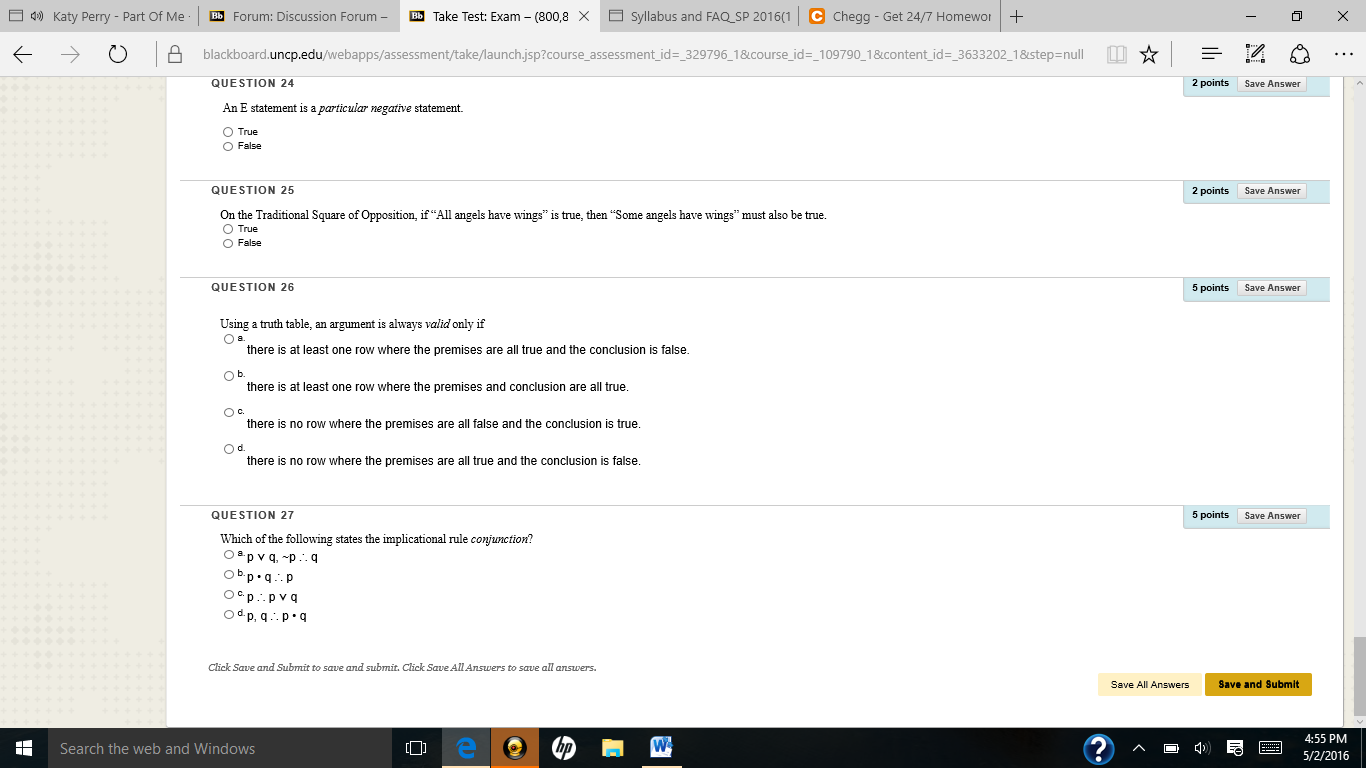 Solved An E statement is a particular negative statement. | Chegg.com