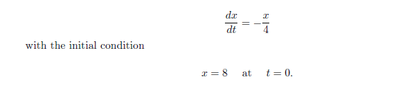 Solved What is the analytical solution to the following | Chegg.com