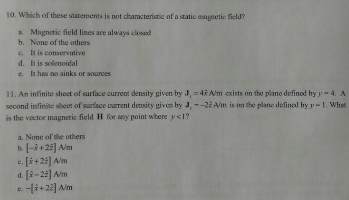 Solved 1011.electromagnatic | Chegg.com