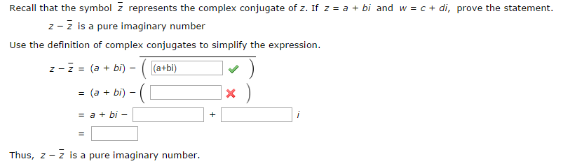Solved Recall that the symbol z represents the complex | Chegg.com