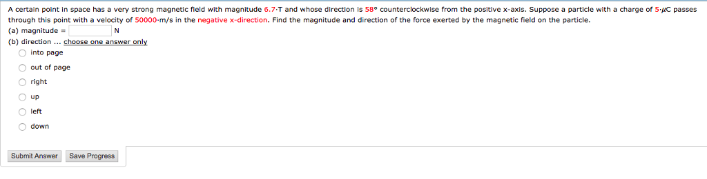 Solved A certain point in space has a very strong magnetic | Chegg.com