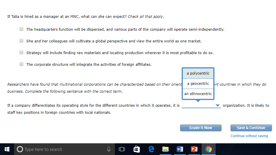 Solved Average:1 4. Multinational corporations (Connect, | Chegg.com
