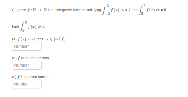 Solved Suppose f: R rightarrow R is an integrable function | Chegg.com